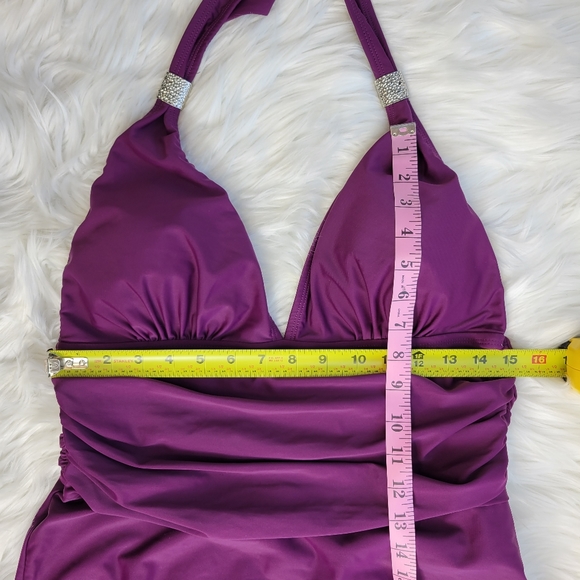 VENUS | Swim | Venus Goddess Purple Monokini Halter One Piece Bikini ...